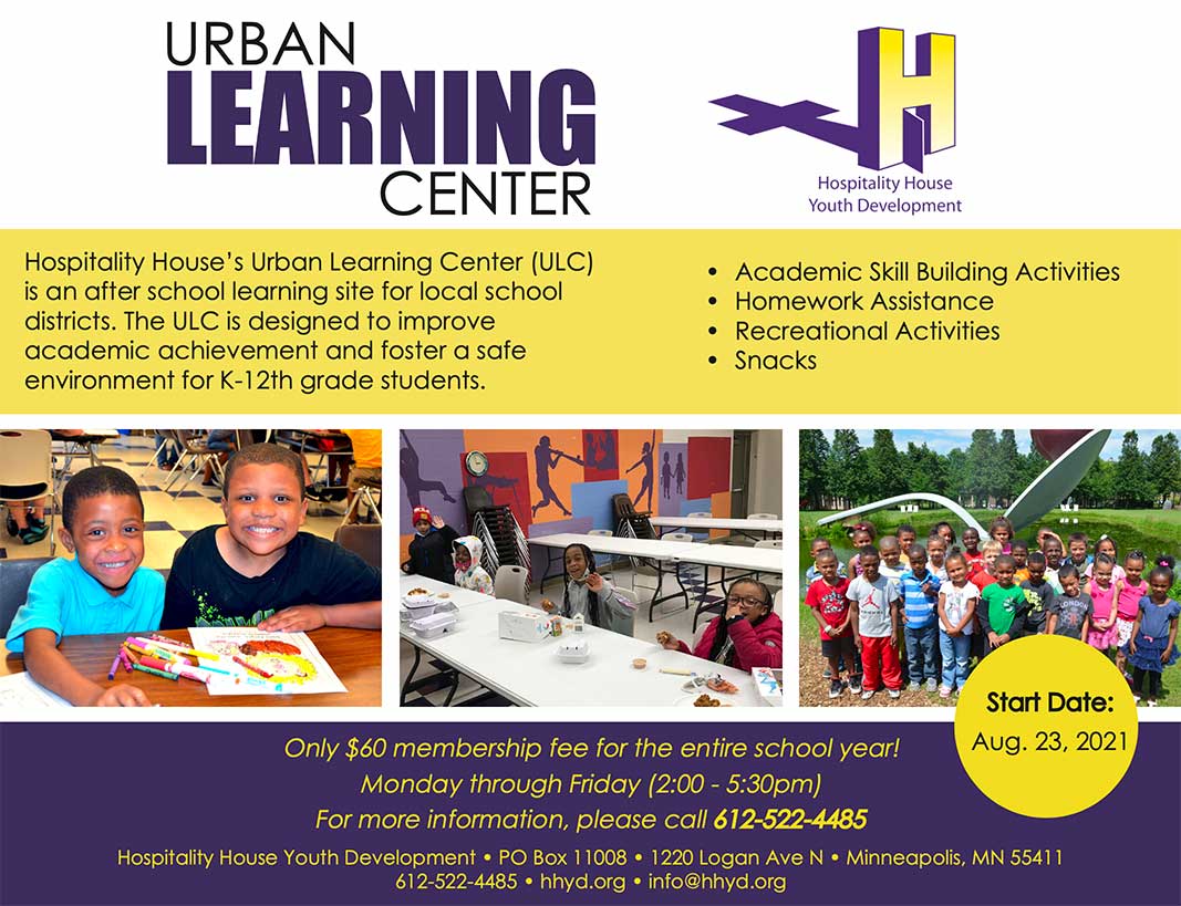 North Minneapolis Afterschool Program Urban Learning Center